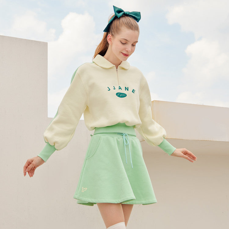 Melon Color contrast Sweatshirt Set-Up – KOODSHOT