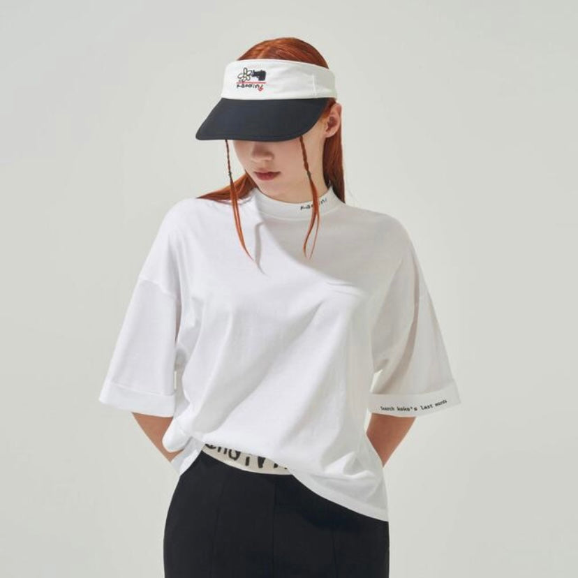 White Silky Loose-fit T-shirt – KOODSHOT